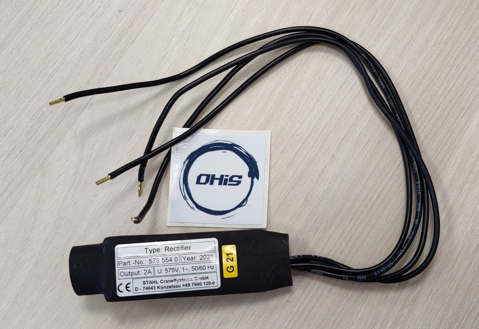 Rectifier BR2 575V 2A - Ohis